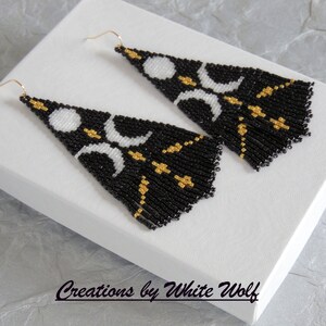 Double Brick Stitch Fringe Earring Graph Paper Template for Delica and ...