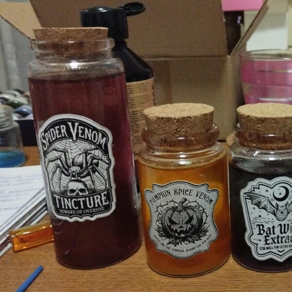 Wizard Potion Labels, Vintage Apothecary Labels, Potion Labels Stickers ...