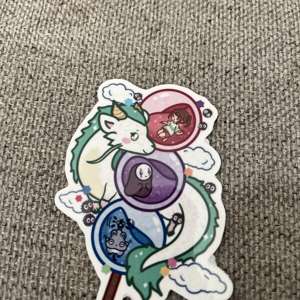 Cute Cat Poke With Yarn Holographic Stickers | Cute Stickers | Poke ...