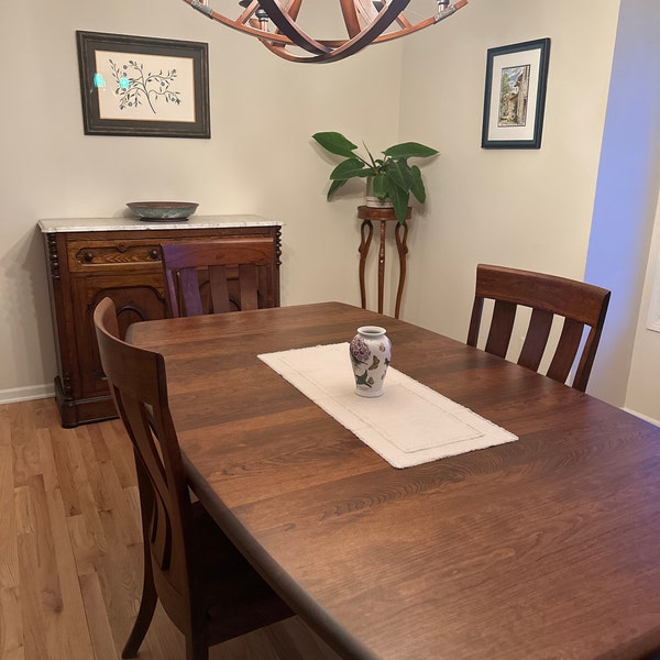 Rustic Table Runner|frayed Edges|small Handmade Farmhouse Table Runner ...