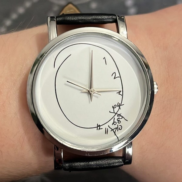 Scrambled Time Wristwatch - Will Graham - Disturbed Clock - Etsy