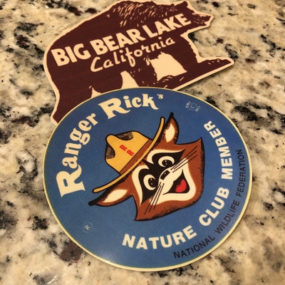 Vintage 1950's Style Big Bear Lake California National Park Retro ...