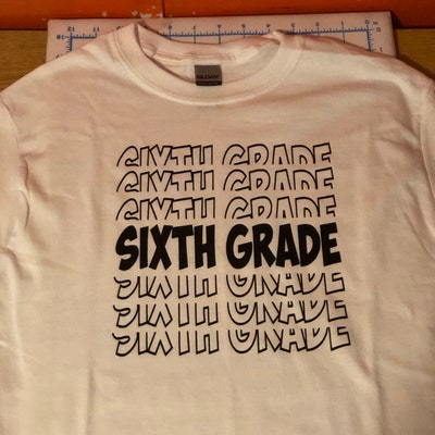 Back to School Grade SVG Cut Files DXF Sublimation Sixth Grade - Etsy