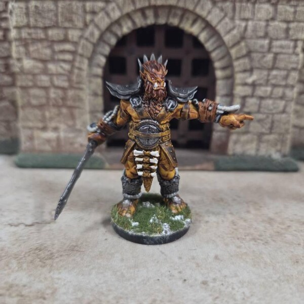 Mounted Dark Elf Fighter on Riding Lizard | 28mm and 32mm Scale| Dnd 5e ...