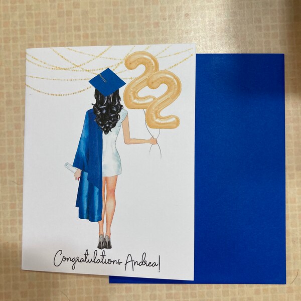 Graduation Card | Custom Card for Senior | Congratulations Graduate ...