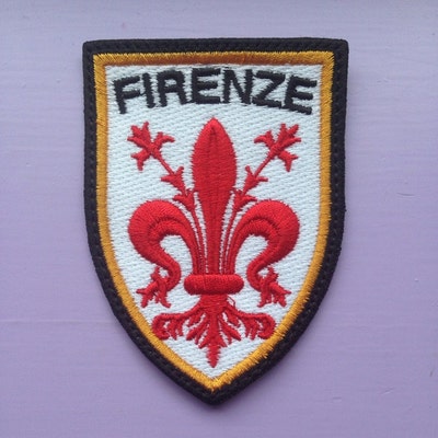 Italy Florence Firenze Shield Embroidered Patch - Etsy