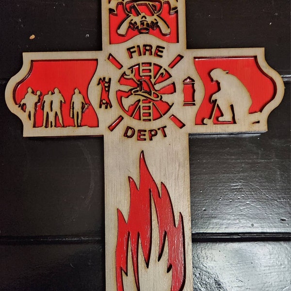 Firefighter Cross SVG | Digital File Download | Dxf Pdf Png Svg ...