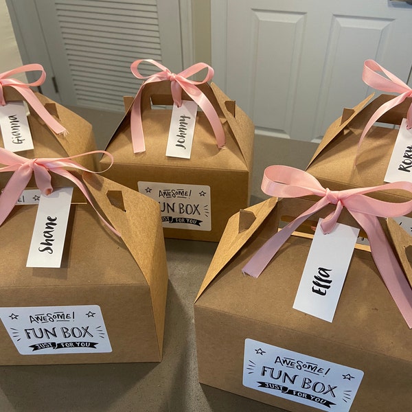 Personalized Children Wedding Activity Box, Engagement Party, Kids ...