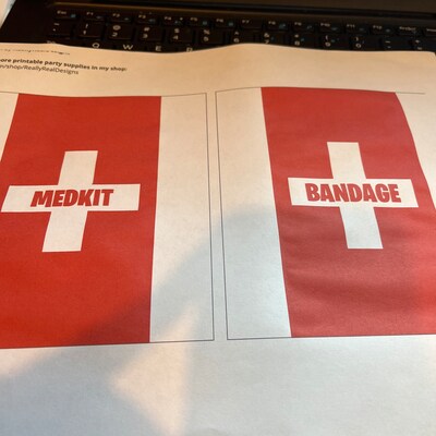 Gamer Med Kit 1.3 Oz Chip Printable Labels INSTANT DOWNLOAD - Etsy