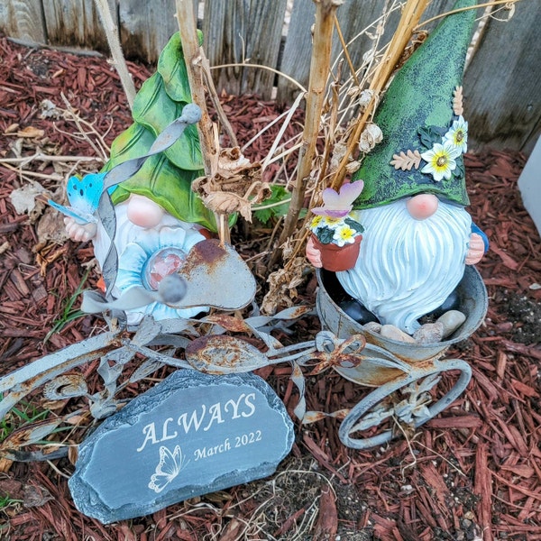 Personalized Garden Stones Engraved With Any Message, Engraved Welcome ...