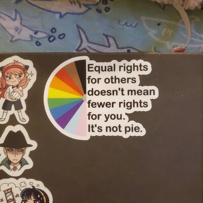 Equality Sticker, LGBTQ Pride Sticker, Equality for All, Vinyl Decal ...