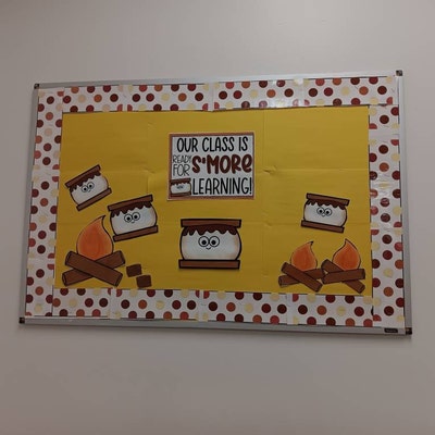 Campfire S'mores Bulletin Board Camping Board Digital Download ...