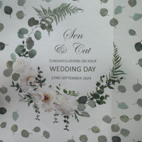 Christmas Holly Wrapping Paper, Personalised Christmas Gift Wrap ...