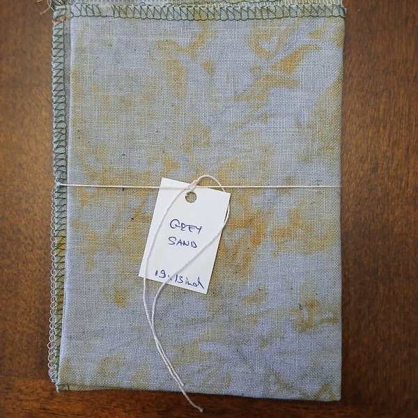 20 Count RUSTIC Hand Dyed Linen in 5 Colors for Cross Stitch, Hardanger ...