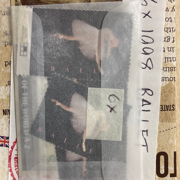 6x BALLET BALLERINA Dancing 1998 32c Black Unused Vintage Postage Stamp ...