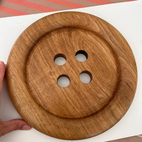 Giant Wooden Button - Etsy