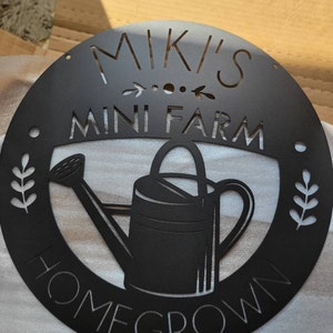 Custom Metal Garden Sign, Fresh Produce Hanging Sign - Etsy