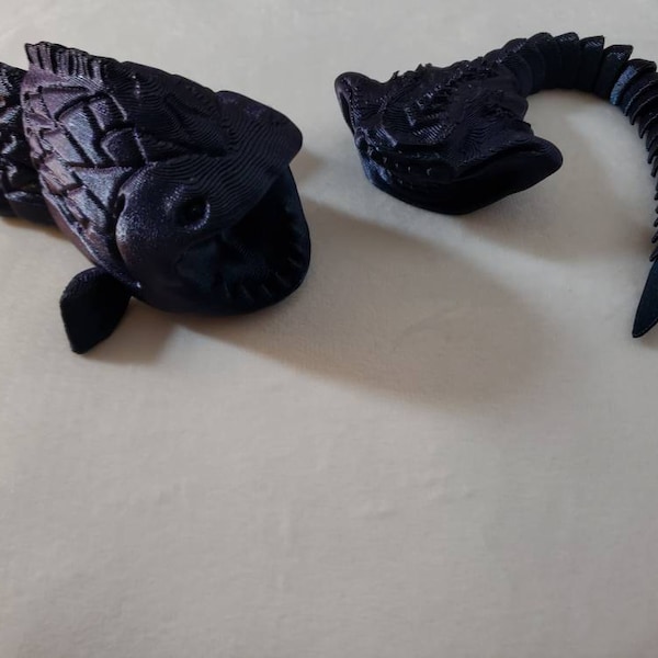 El Gran Maja Sea Creature - Flexible 3D Printed Sea Creature Fidget Toy ...