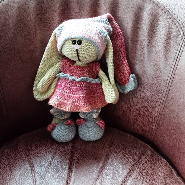 Crochet Bunny in Pajamas Pattern – Amigurumi PDF Tutorial (2 Patterns ...
