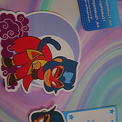 Chibi Party MK and SWK Cardboard Cutout Sticker 3 Inch Matted Sticker ...