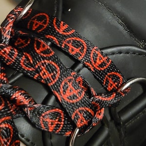 Anarchy Shoelaces, Punk Shoelaces, Cool Shoelaces - Etsy