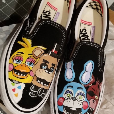 Custom Hand Painted Five Nights at Freddy's Shoes - Etsy