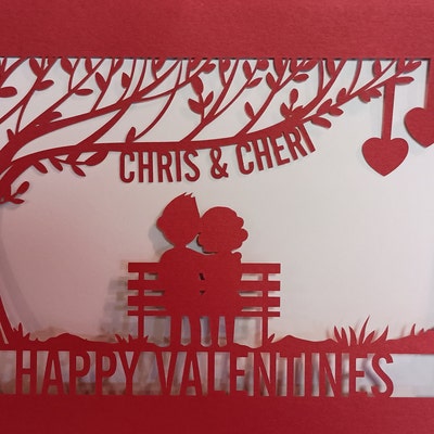 Personalised 18th Papercut Birthday Card Flower Design With the Name of ...