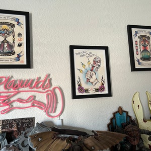 Nanalan monster Inspired Tattoo Flash Style High Quality A4 Print - Etsy