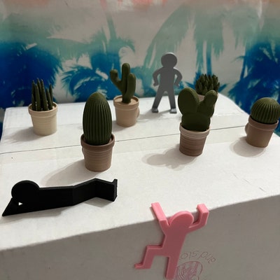 3D Printed Mini Decorative Trees set of 4 Perfect for Desk Decor, DIY ...