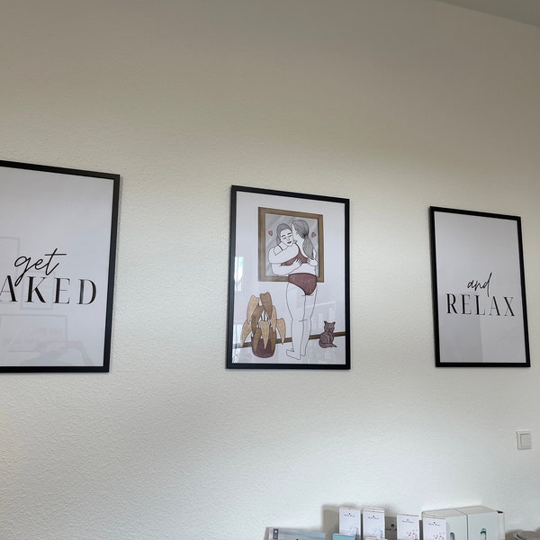 Self Love Poster, Body Positive Art, Love Yourself Print, Body ...