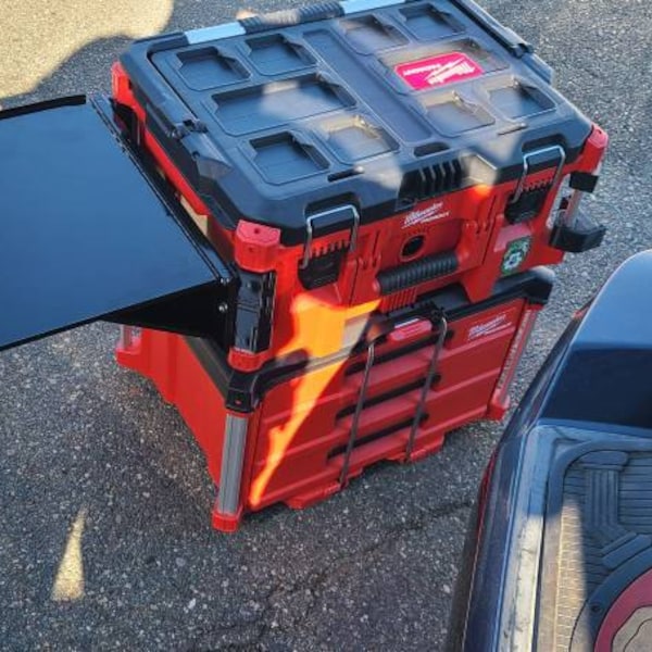 Milwaukee Packout, Folding / Detachable Steel Table, Rail Caps Included ...