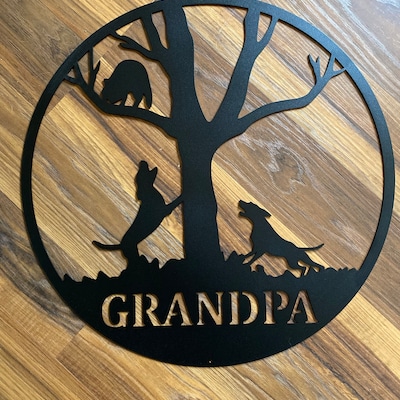 Personalized Cabin Sign, Raccoon Sign, Hunting Sign, Dog Hunting Sign ...