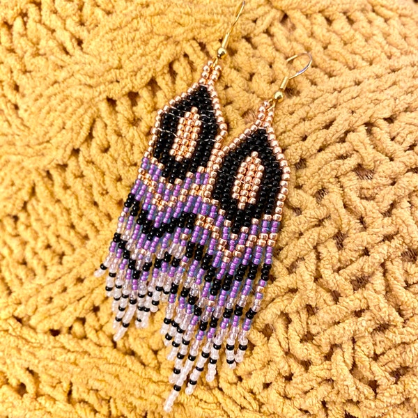 Flower #4 Beading Stencil, Daisy Outline, Flat Stitch Template, Appliqué, Earrings, Medallion ...