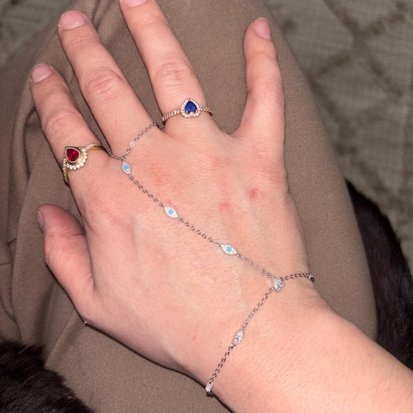 Teardrop Evil Eye Pendant With Ocean Blue Glass Evil Eye Tiny Teardrop ...