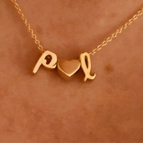 Cursive Necklace, Custom Cursive Necklace, Letter Necklace, Name ...