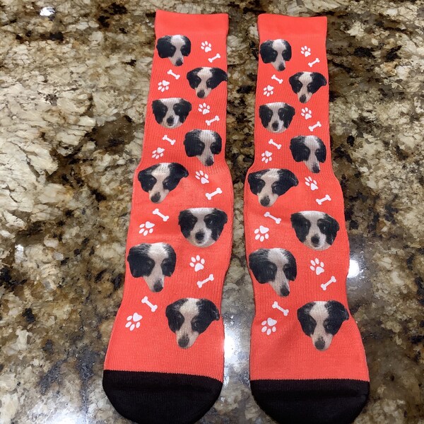 Custom Pet Socks, Dog Socks, Pup Socks, Dog Lover Gift, Cat Socks ...
