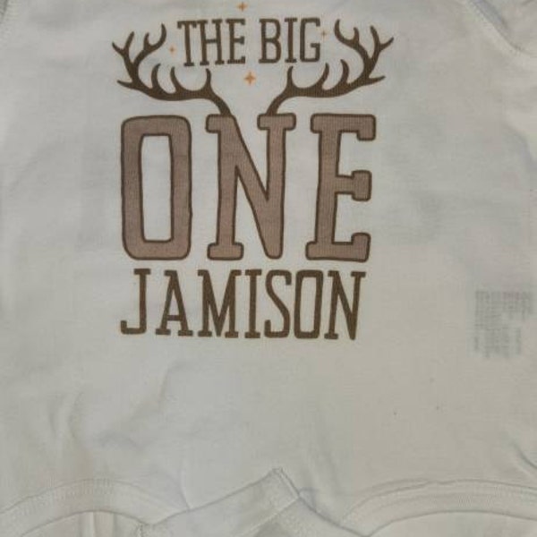 The Big One First Birthday Shirt, Hunting Deer Family Matching Birthday ...