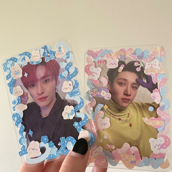 DECORATED Toploaders | Kpop | Deco | Holographic | Premade - Etsy