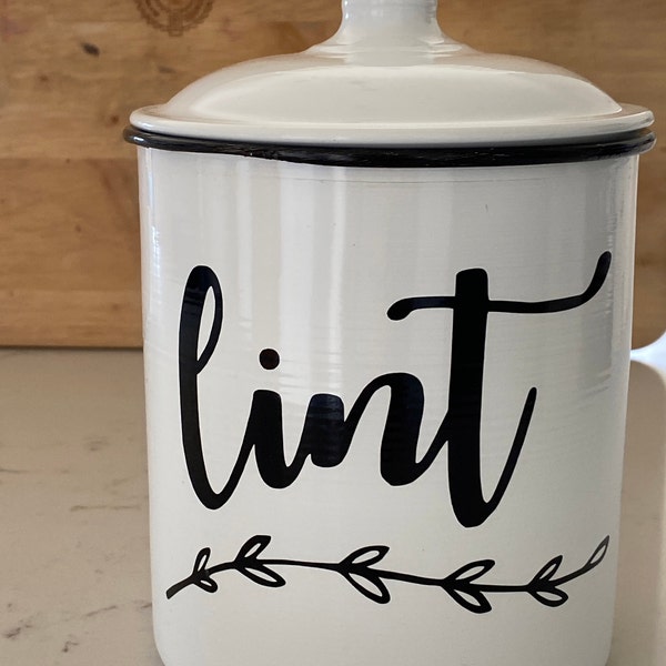 Lint Decal Lint Label Laundry Room Decor Laundry Laundry Organization ...