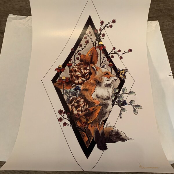 Little Fox Large Print - Etsy