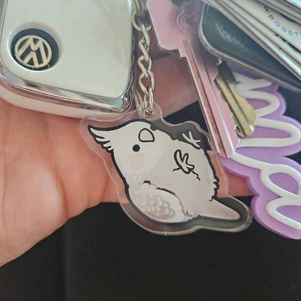 Dangling Cockatiel Keychain - Etsy