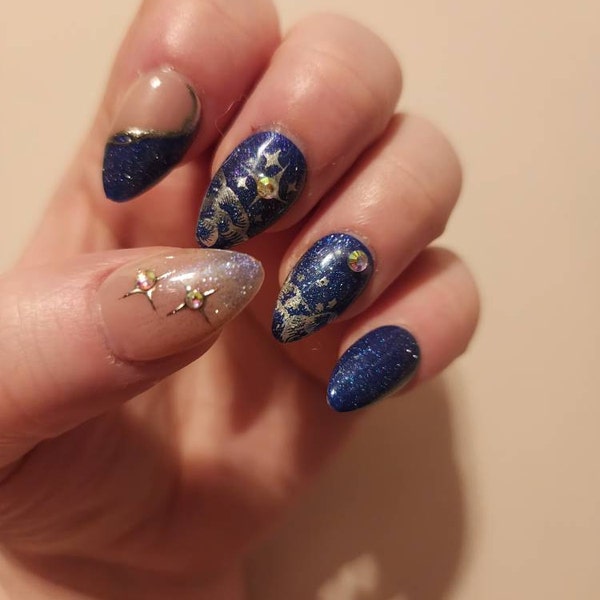 Starfall Acotar Inspired Press on Nail Set - Etsy Canada