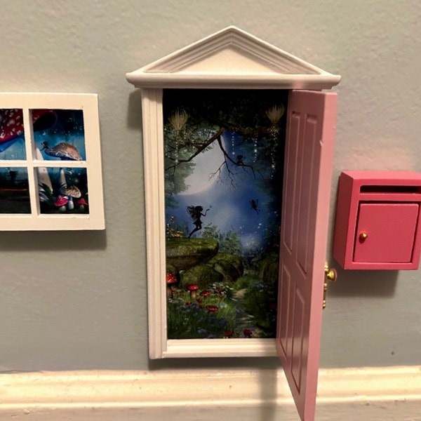 Miniature Wooden Elf / Fairy Mail Box in Various Colours - Etsy