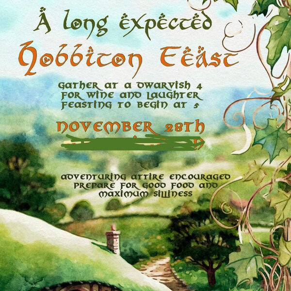 Fantasy Birthday Bundle, Hobbitcore Party, Medieval Party Decorations ...