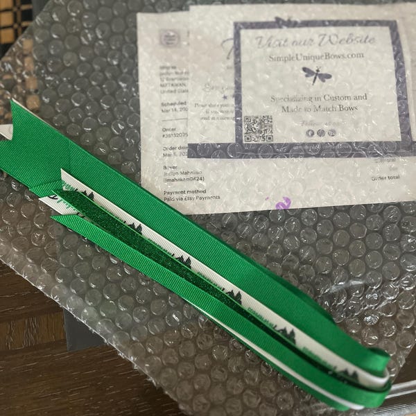 Checkered Flag Racing Ponytail Streamer *you Choose Solid Bow Color ...