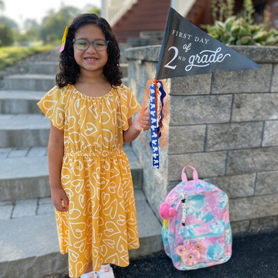 PRINTABLE First and Last Day of School Flag - Etsy