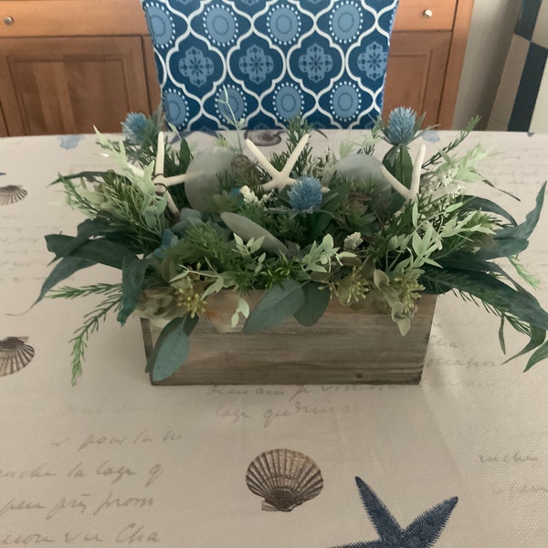 Funky Fun Coastal Centerpiece, Beach Centerpiece, Seashell Table ...