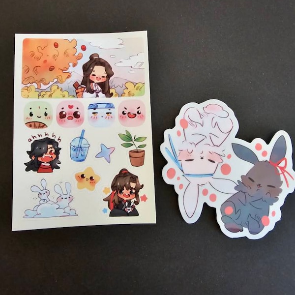 MDZS / the Untamed / Mo Dao Zu Shi Wangxian Bunny Waterproof Sticker - Etsy