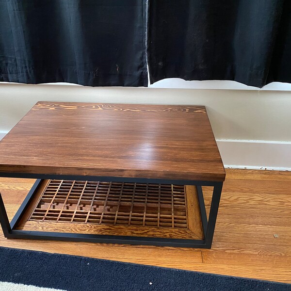 Rectangle Wood Coffee Table , Custom Rustic Coffee Table , Solid Wood ...