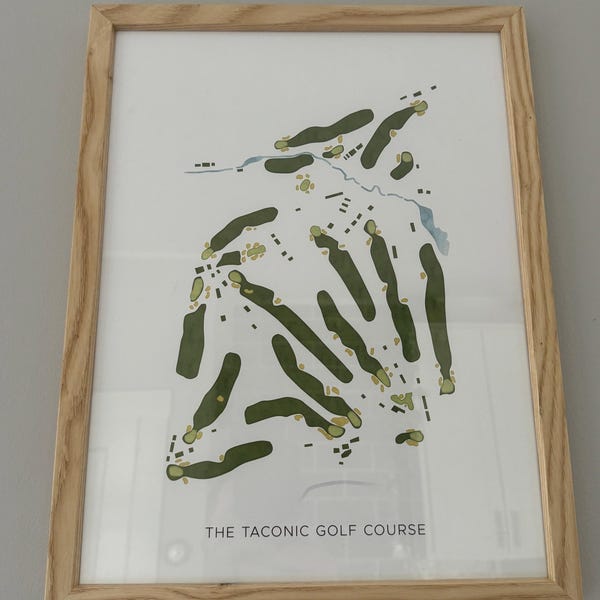 Raven Golf Club Phoenix, Arizona - Classic Watercolor Map | Golfer Gift ...